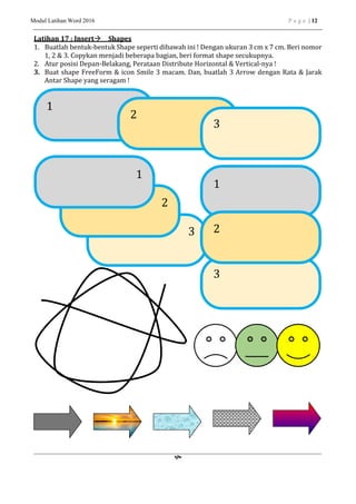 Modul latiihan-ms-word-2016 | PDF