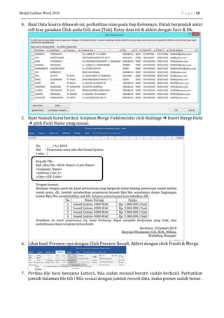 Modul latiihan-ms-word-2016 | PDF