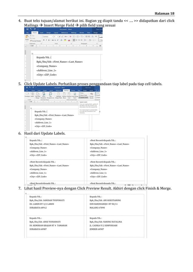 Modul latiihan-ms-word-2016 | PDF