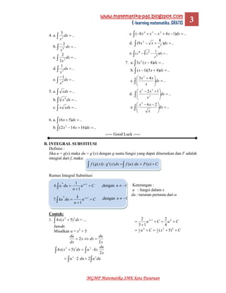 Modul matematika-integral | PDF