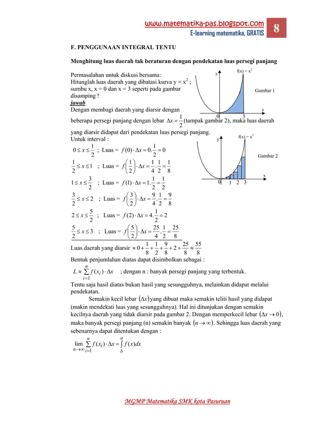 Modul matematika-integral | PDF