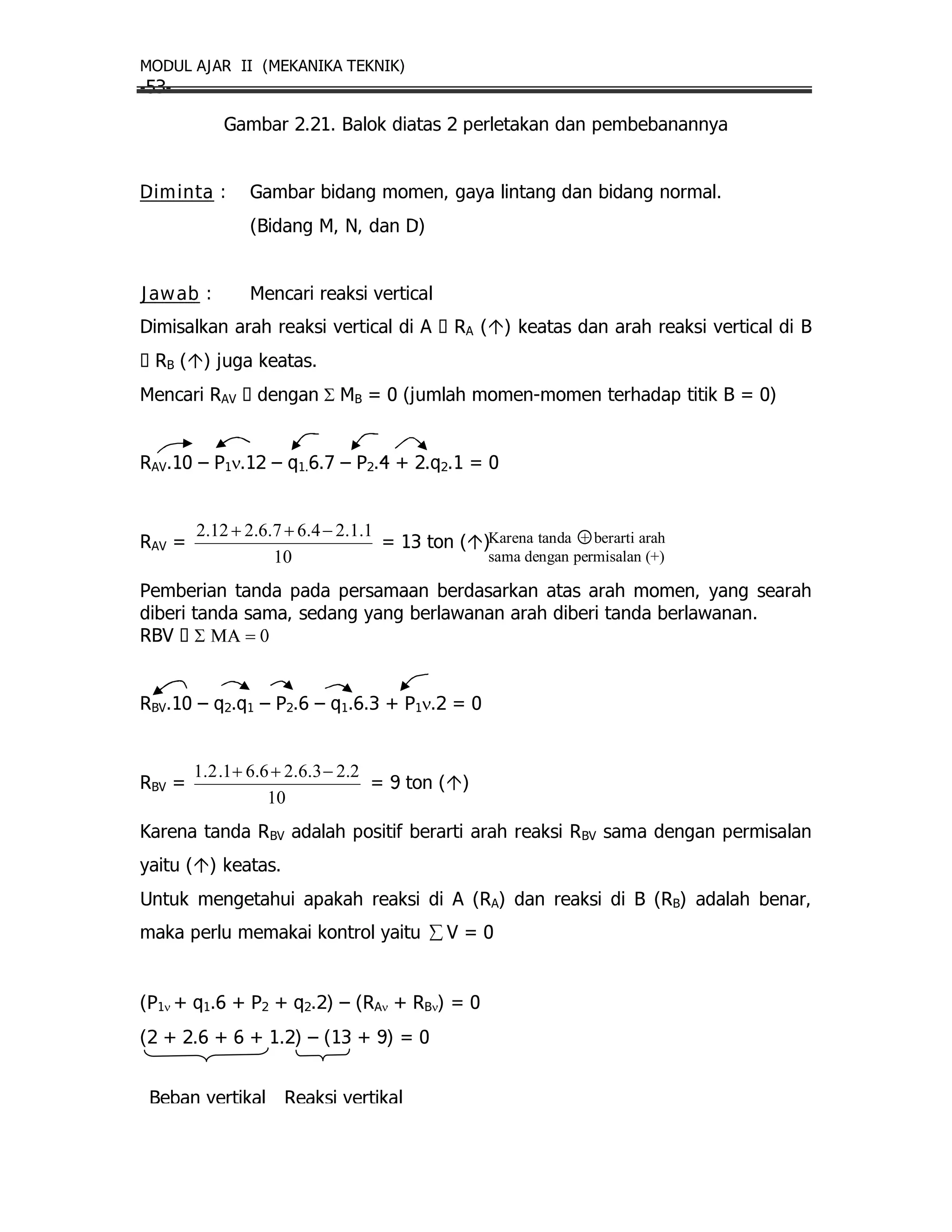 Modul 1- mekanika teknik, statika dan mekanika dasar | PDF