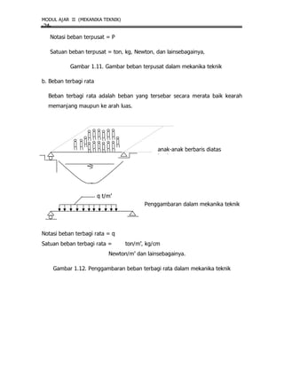 Modul 1- mekanika teknik, statika dan mekanika dasar | PDF