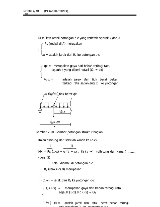 Modul 1- mekanika teknik, statika dan mekanika dasar | PDF