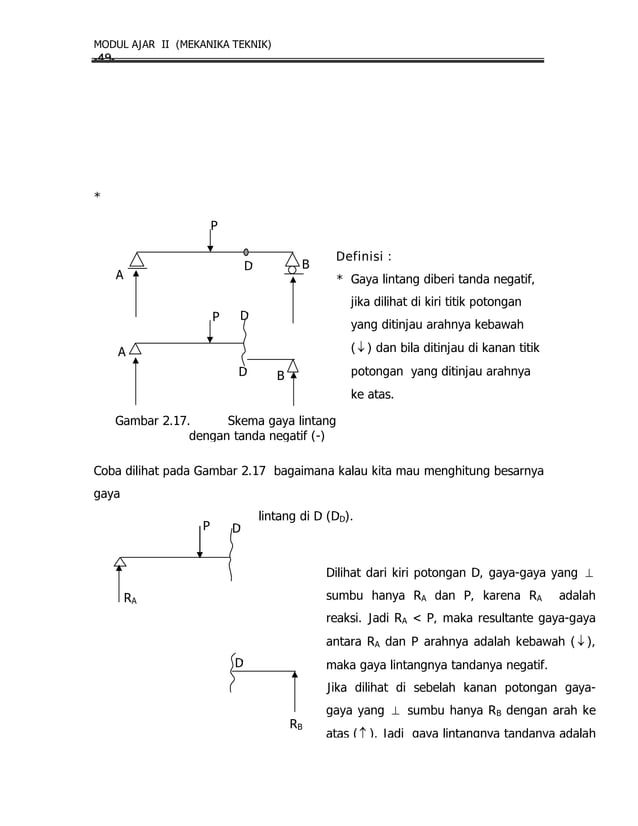 Modul 1- mekanika teknik, statika dan mekanika dasar | PDF
