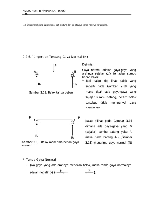 Modul 1- mekanika teknik, statika dan mekanika dasar | PDF