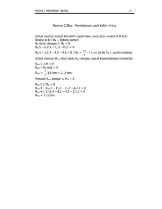 Modul 1- mekanika teknik, statika dan mekanika dasar | PDF