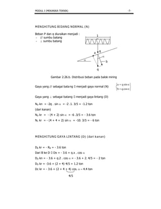 Modul 1- mekanika teknik, statika dan mekanika dasar | PDF