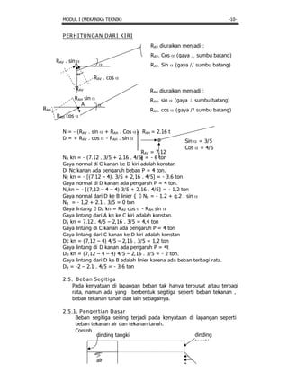 Modul 1- mekanika teknik, statika dan mekanika dasar | PDF