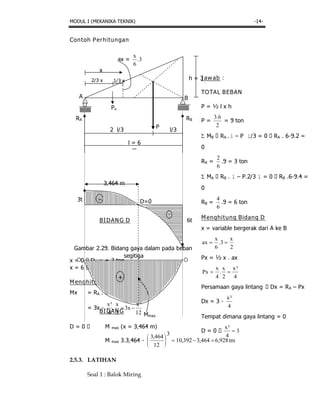 Modul 1- mekanika teknik, statika dan mekanika dasar | PDF