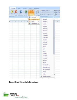 Modul mengenal berbagai rumus excel dan fungsinya | PDF