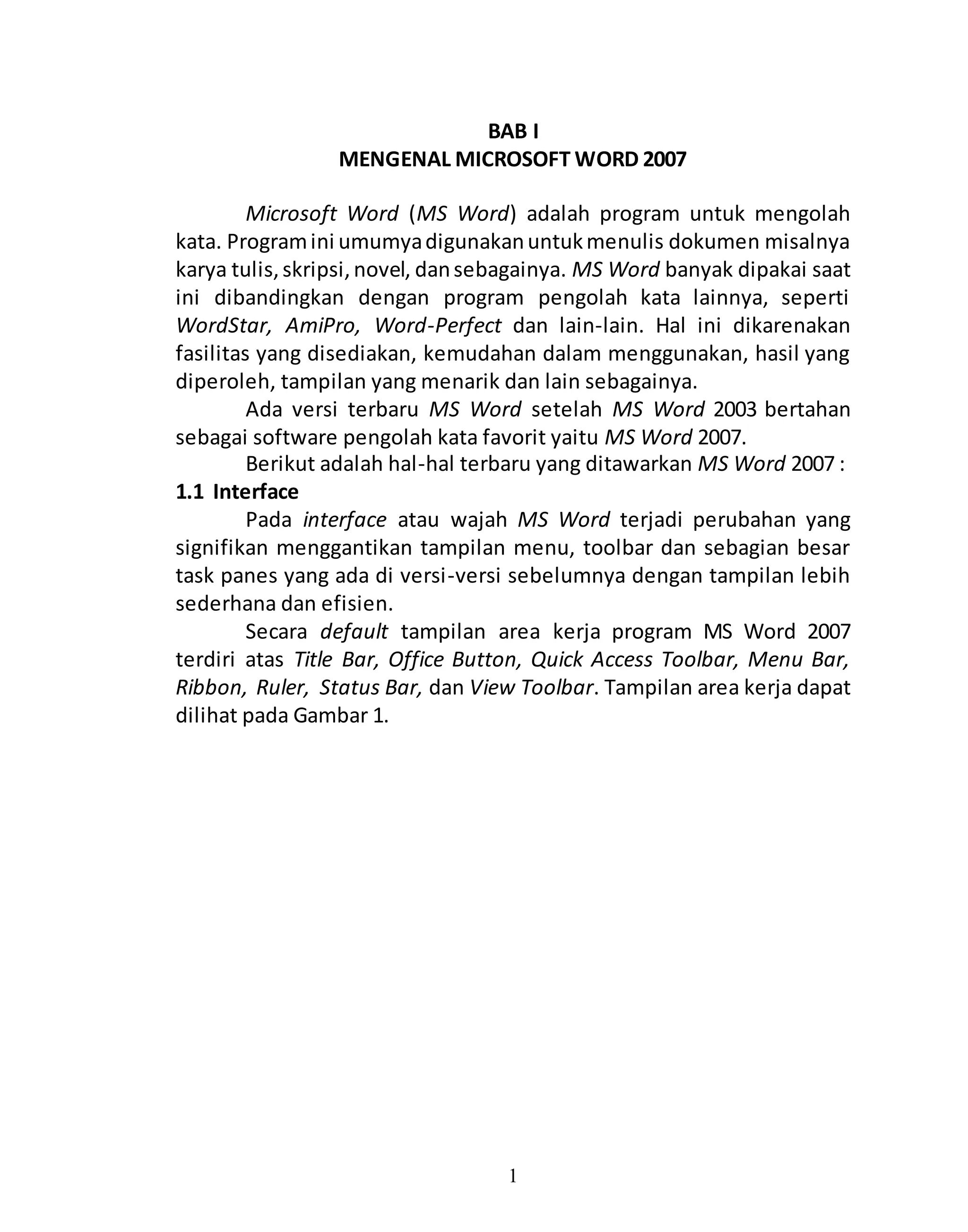 Modul microsoft-word-2007 | PDF