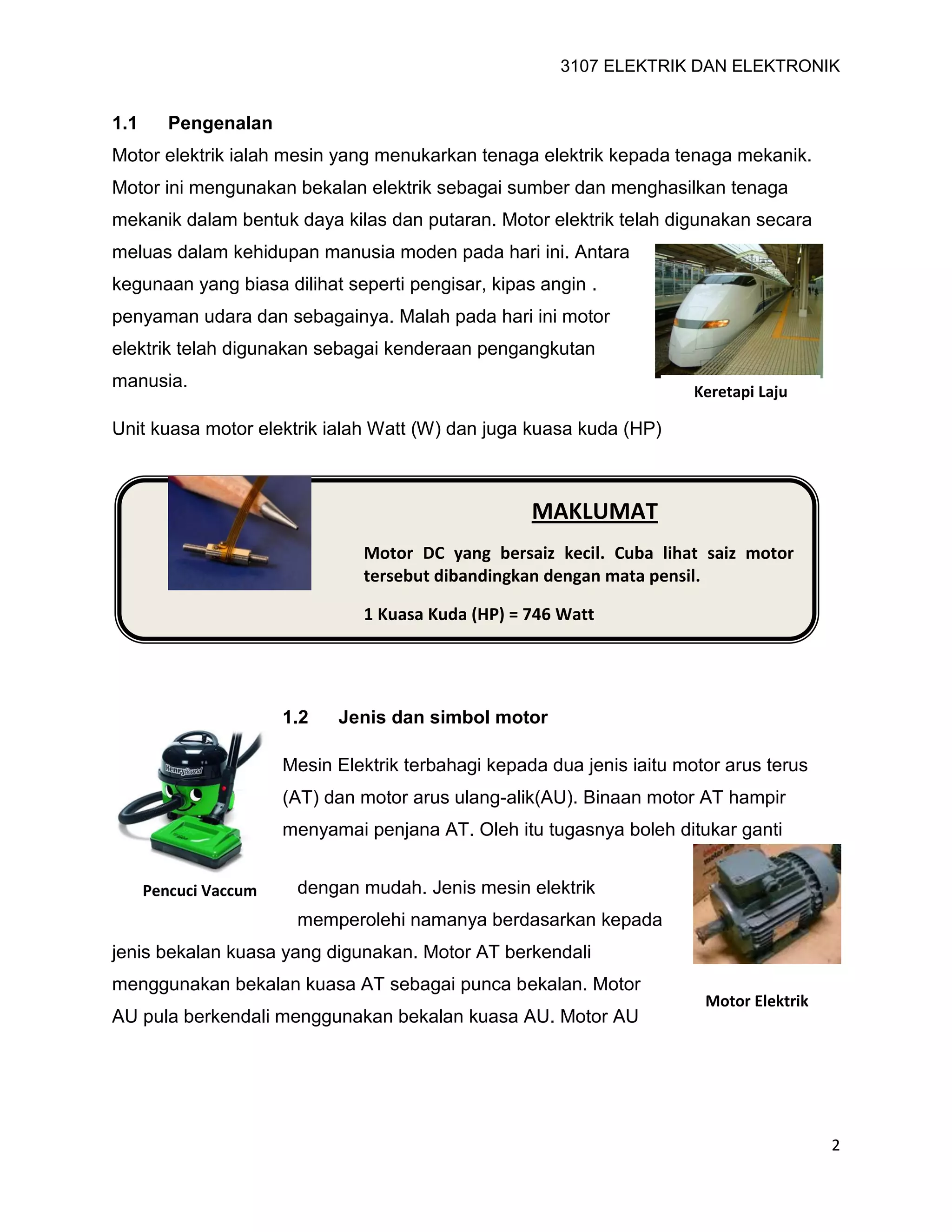 Motor Arus Terus (AT) | PDF