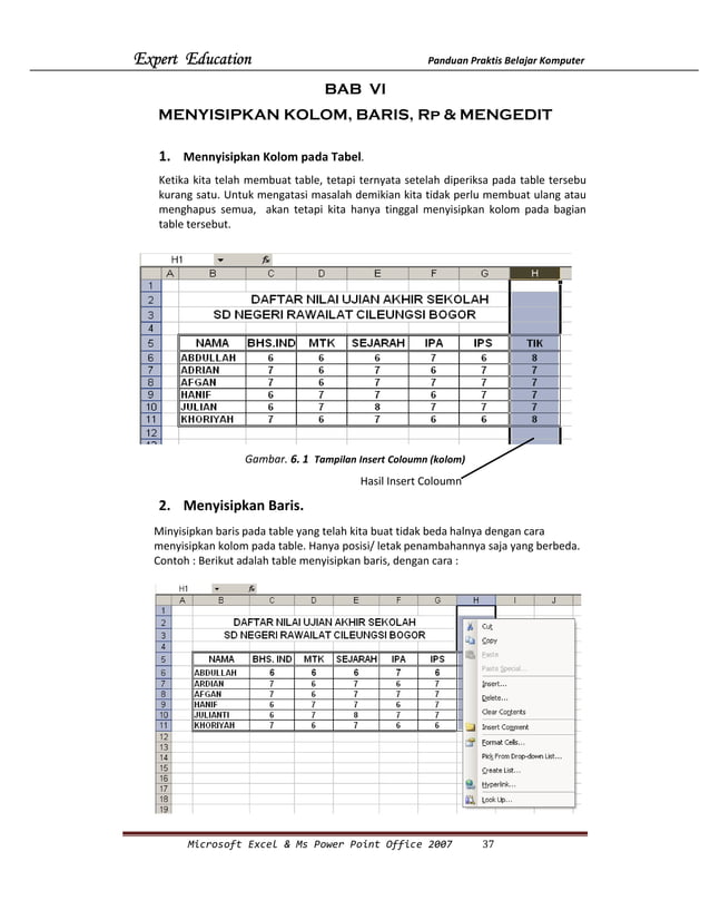 Modul ms-excel-power-point-office-2007-6 | PDF