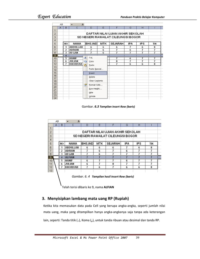 Modul ms-excel-power-point-office-2007-6 | PDF