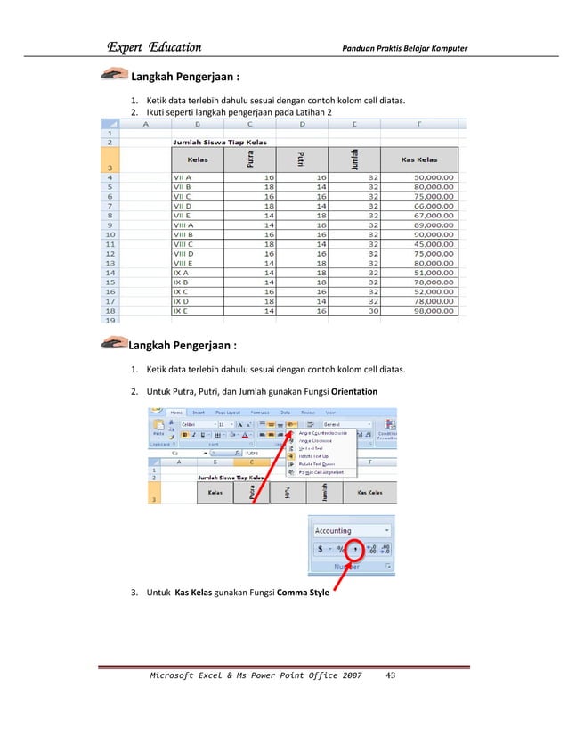 Modul ms-excel-power-point-office-2007-6 | PDF