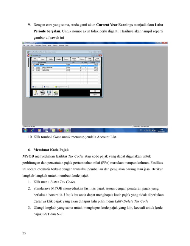 Modul myob-v18 | PDF