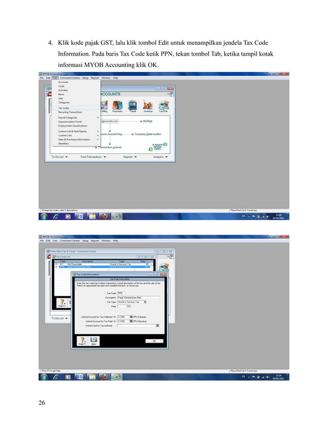 Modul myob-v18 | PDF