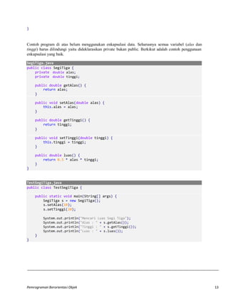 Modul Pemrograman Berorientasi Objek | PDF