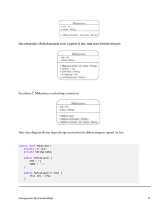 Modul Pemrograman Berorientasi Objek | PDF