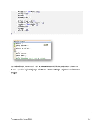 Modul Pemrograman Berorientasi Objek | PDF