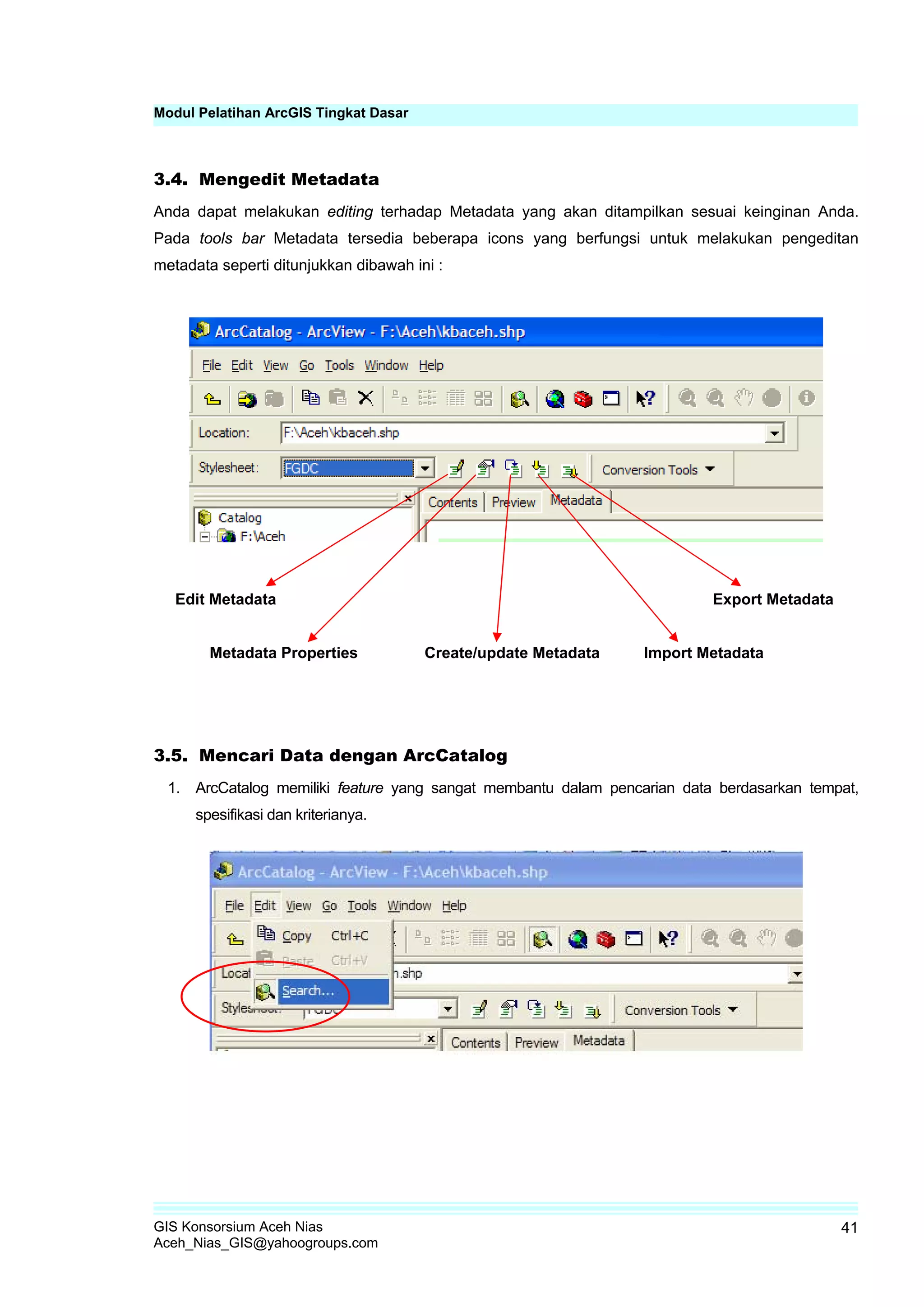 Modul pelatihan-arcgis-tingkat-dasar | PDF