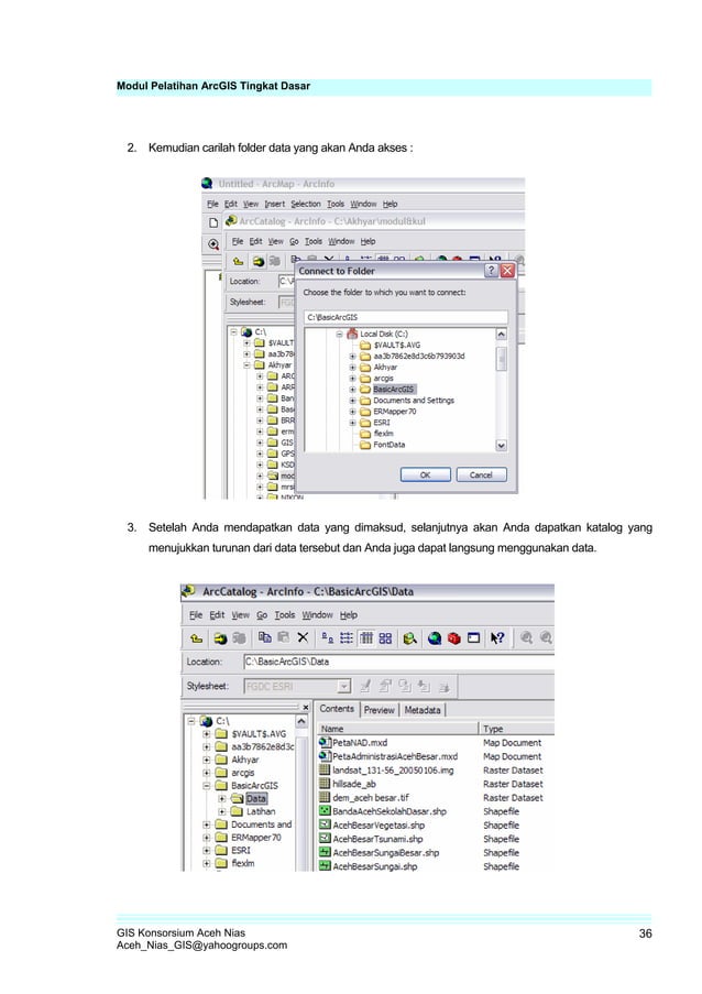 Modul pelatihan-arcgis-tingkat-dasar | PDF