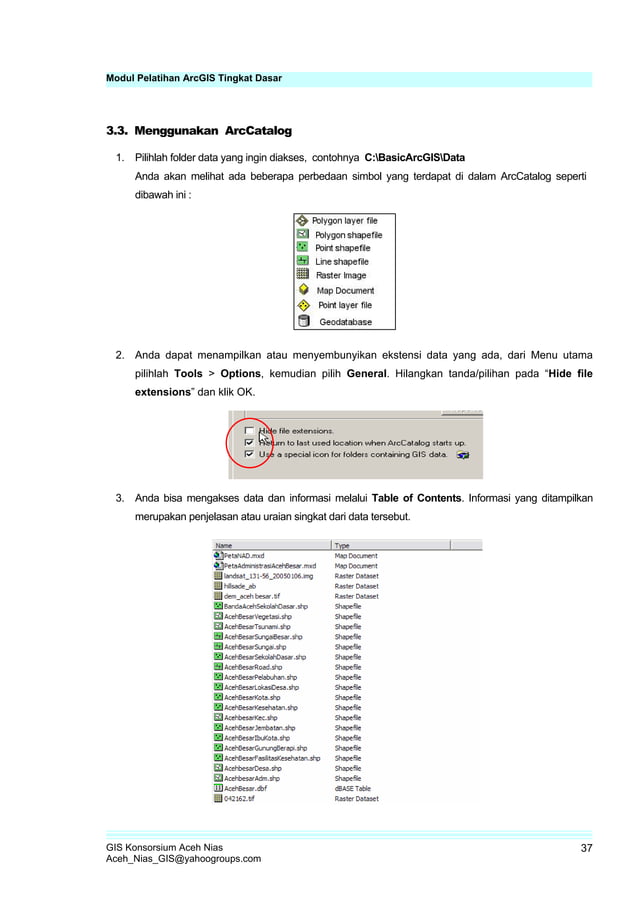 Modul pelatihan-arcgis-tingkat-dasar | PDF