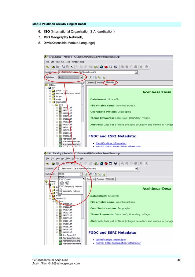 Modul pelatihan-arcgis-tingkat-dasar | PDF