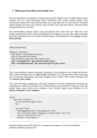 Modul pelatihan-django-dasar-possupi-v1 | PDF