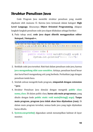 Modul pelatihan-java2 | PDF