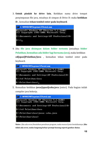 Modul pelatihan-java2 | PDF