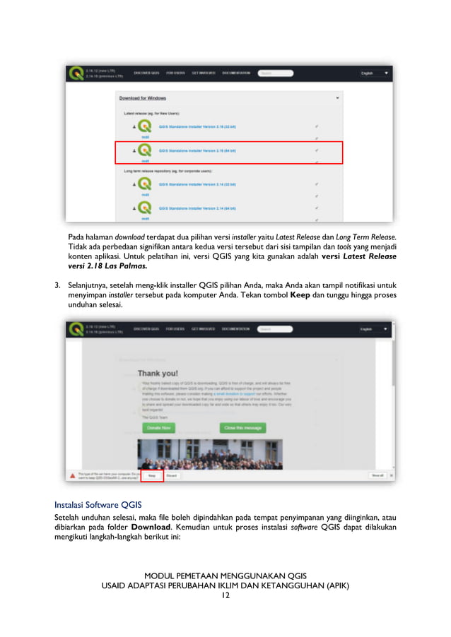 Modul pemetaan-menggunakan-qgis 5-dec2017 | PDF
