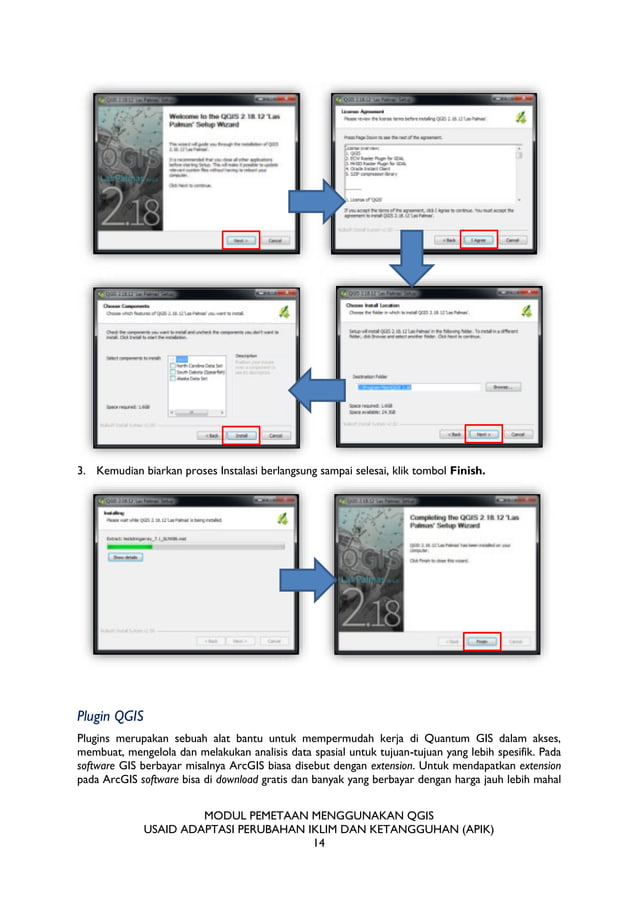 Modul pemetaan-menggunakan-qgis 5-dec2017 | PDF
