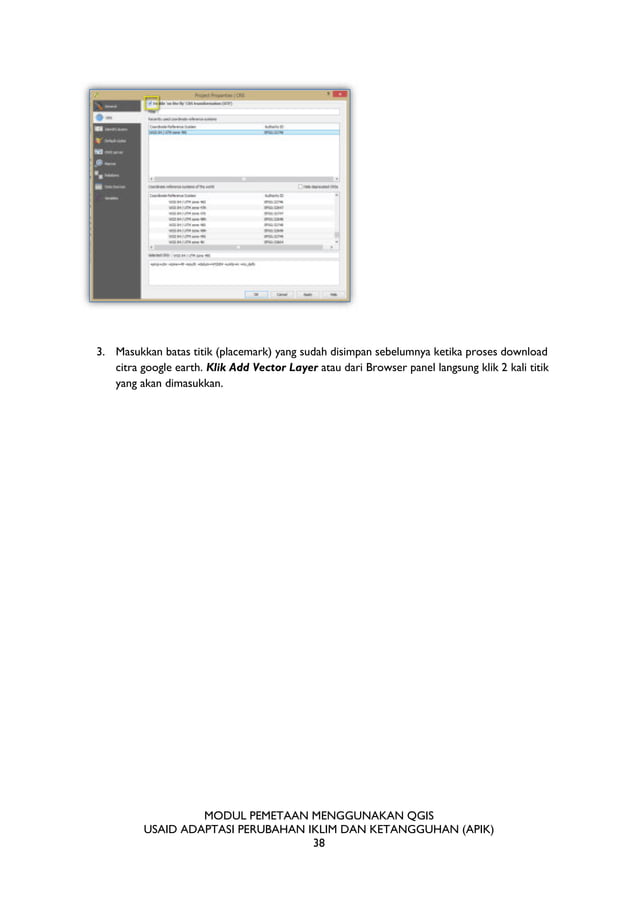 Modul pemetaan-menggunakan-qgis 5-dec2017 | PDF