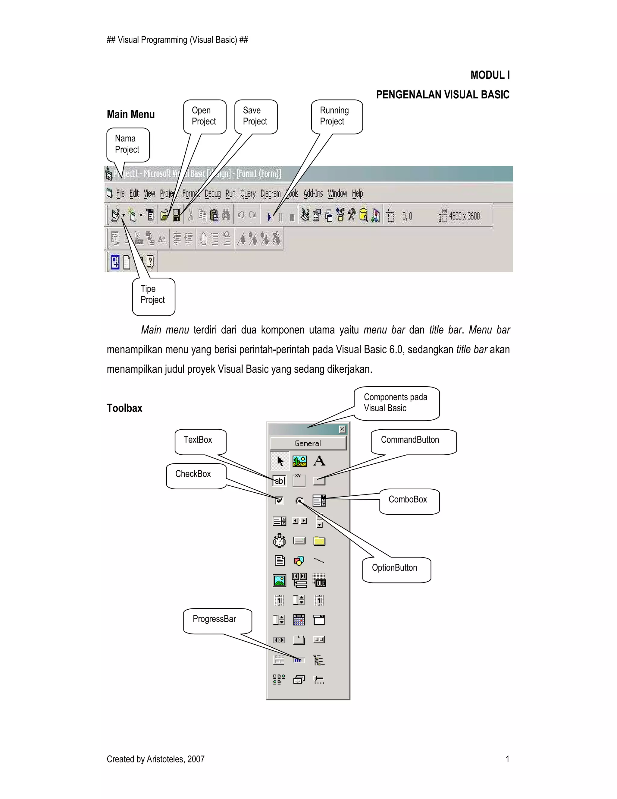 Modul pemrograman-visual 3 | PDF