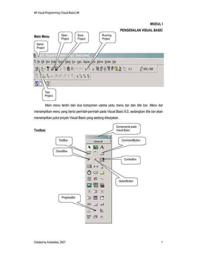 Modul pemrograman-visual 3 | PDF