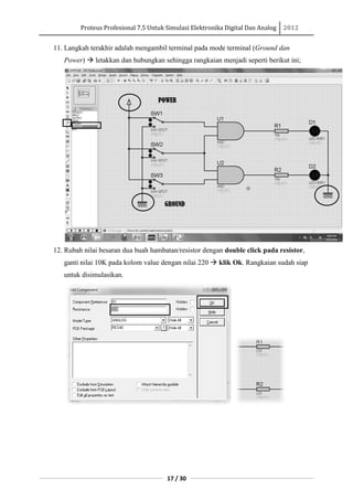 Modul pengenalan proteus | PDF