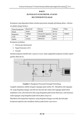 Modul pengenalan proteus | PDF
