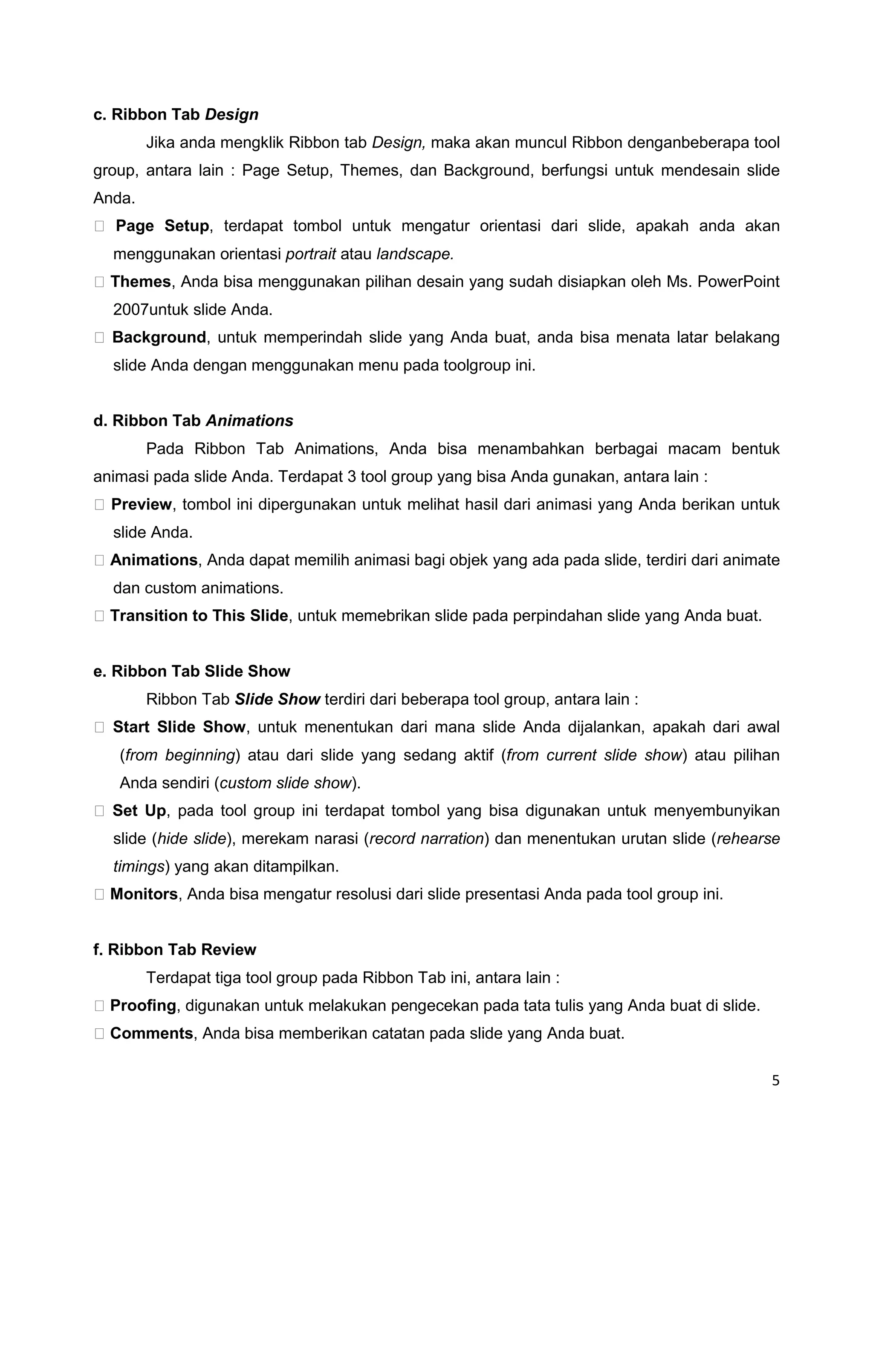Modul powerpoint | PDF