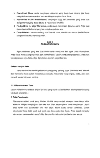 Modul powerpoint | PDF