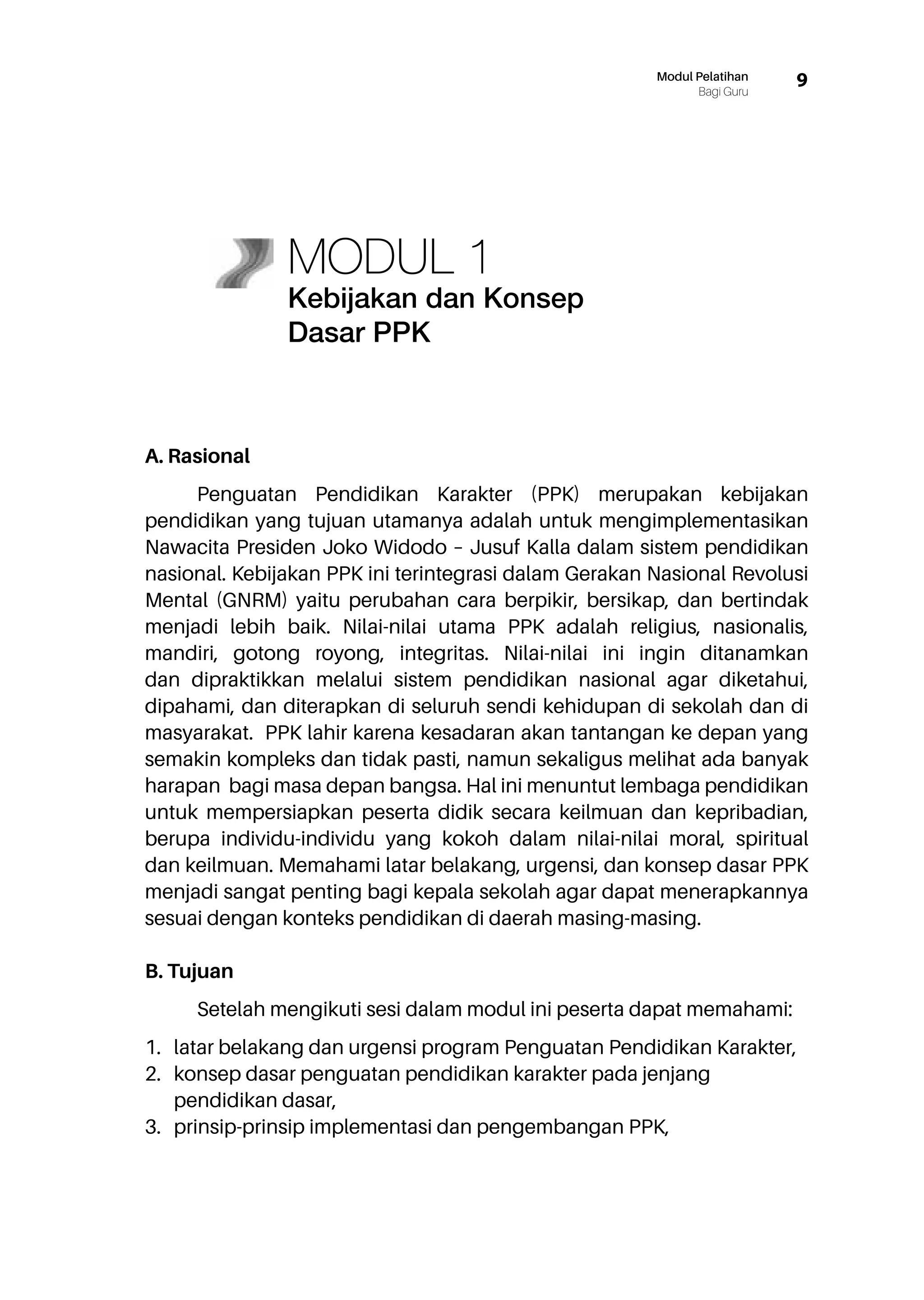 Modul Pelatihan Penguatan Pendidikan Karakter Bagi Guru | PDF