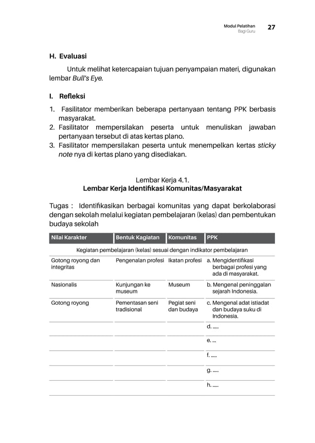 Modul Pelatihan Penguatan Pendidikan Karakter Bagi Guru | PDF Modul Pelatihan Penguatan Pendidikan Karakter Bagi Guru | PDF