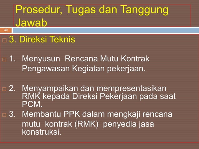 MODUL PENGAWASAN DAN PENGENDALIAN MUTU PEKERJAAN JALAN | PPT