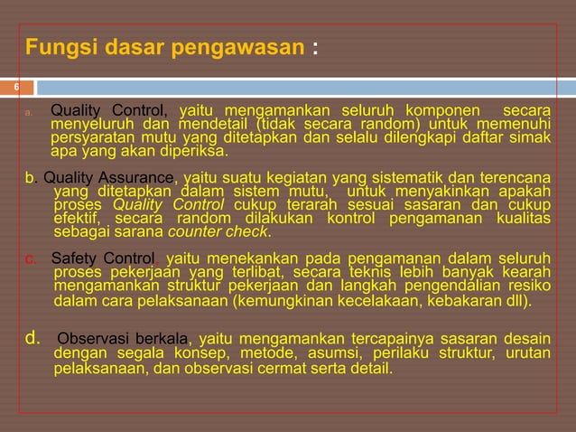 MODUL PENGAWASAN DAN PENGENDALIAN MUTU PEKERJAAN JALAN | PPT