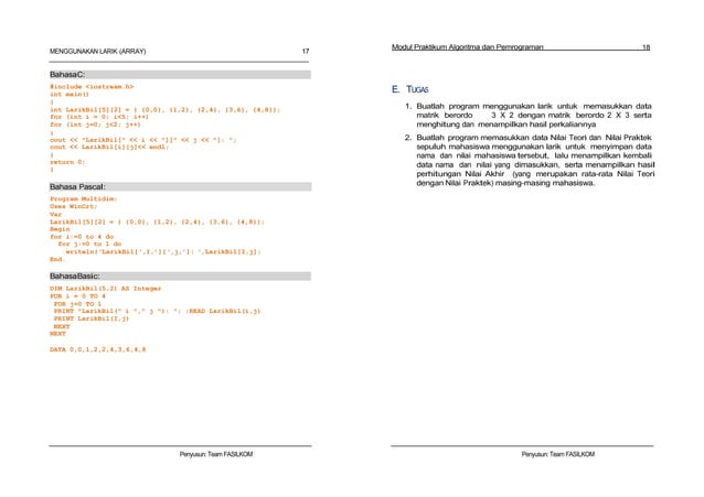 Modul prak-algo | PDF