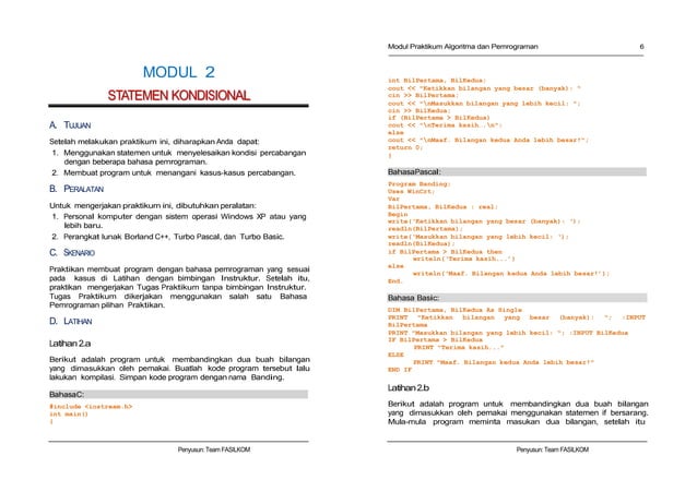 Modul prak-algo | PDF