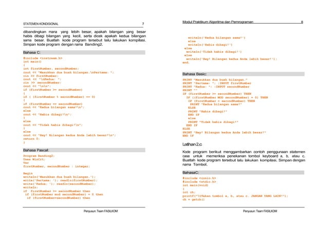 Modul prak-algo | PDF