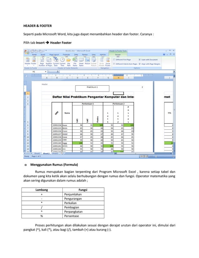 Modul praktikum-mic-excel-1-2 | DOC