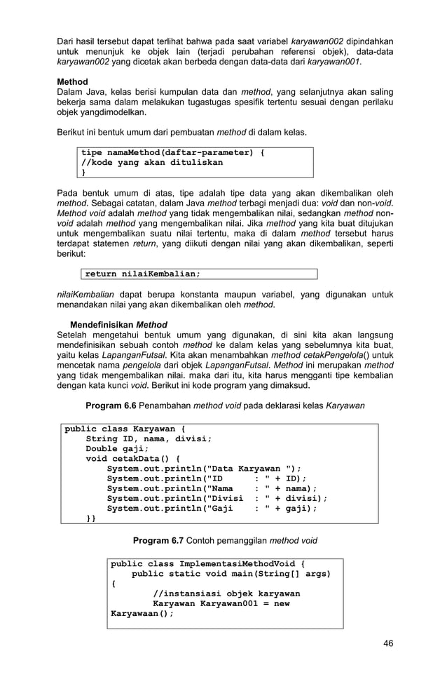 Modul praktikum-pemrograman java dgn netbeans | PDF